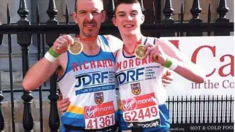 Father and son complete marathon challenge | tenby-today.co.uk