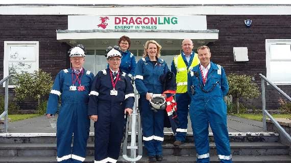 AM visits Dragon LNG Terminal | tenby-today.co.uk