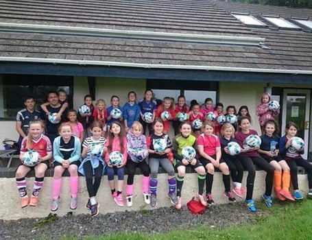 Manorbier Garden Centre sponsor footballs for new junior girls football ...