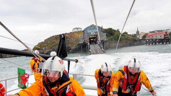 Tenby all-weather lifeboat's first launch of the year | tenby-today.co.uk