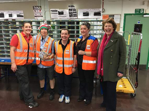 AM makes Christmas visit to Tenby Sorting Office | tenby-today.co.uk