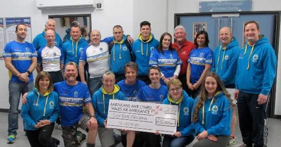 Aces' £16,000 boost for Wales Air Ambulance | tenby-today.co.uk