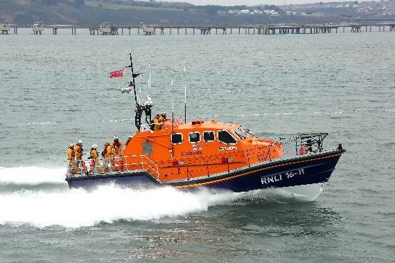 Angle RNLI lifeboat launched after emergency call from RIB | tenby ...