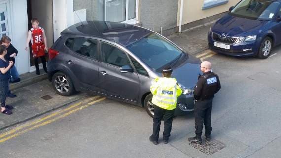 Police in Tenby called after car collides with house | tenby-today.co.uk