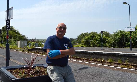 John gets on board with Tenby train station adoption scheme | tenby ...