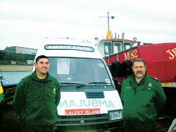 Ambulance gift to Caldey Island | tenby-today.co.uk