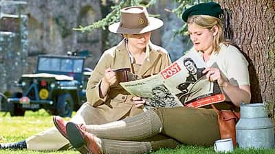 ’40s out in force at Lamphey Festival of British Archaeology | tenby ...