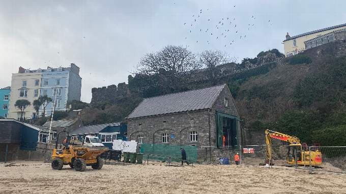 Work begins on bringing former Tenby inshore lifeboat station back into ...