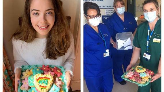 Tenby Cottage Hospital staff enjoy Georgie's colourful cookies and ...