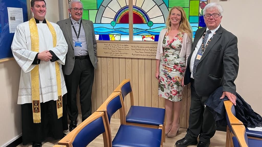 New stained glass window dedicated at Withybush Hospital Chapel | tenby ...