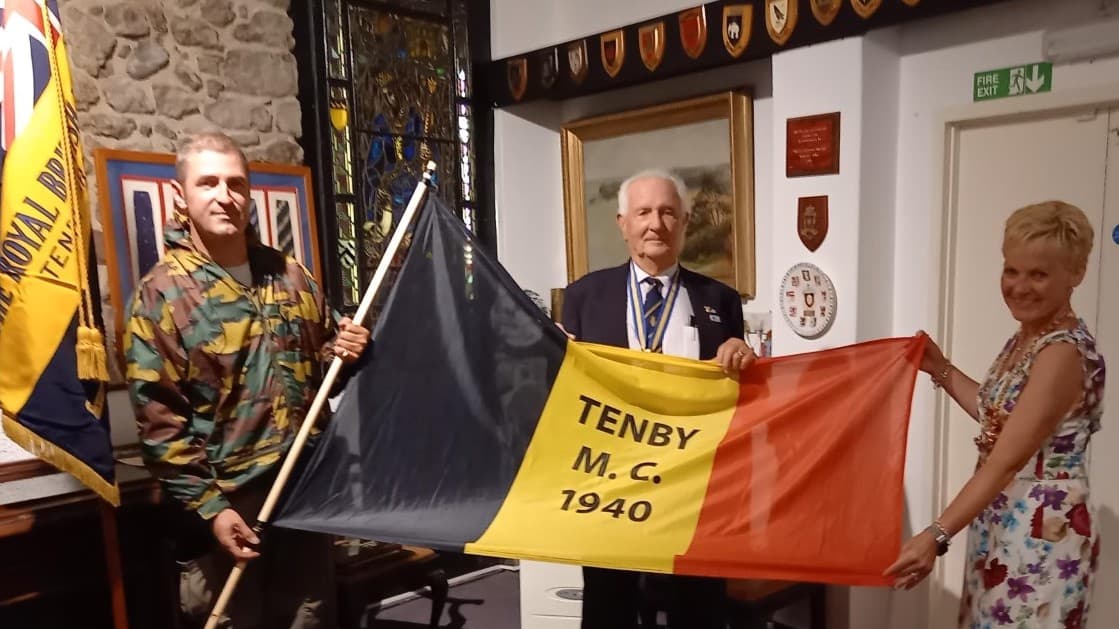 Presentation marks Belgian Army connection to Tenby | tenby-today.co.uk