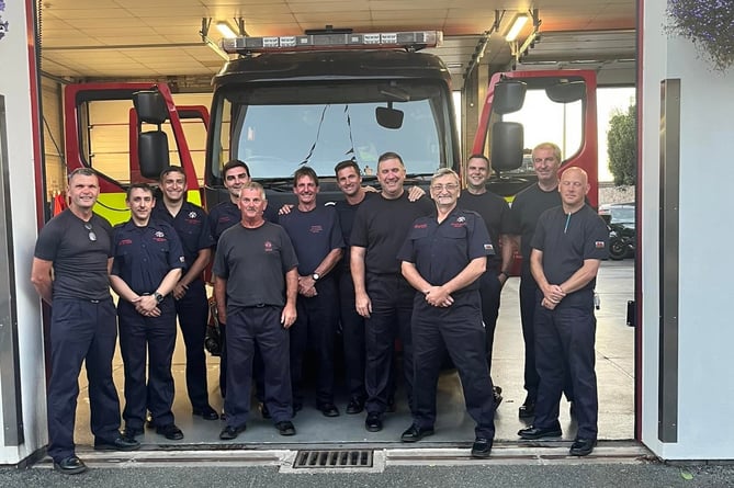 Colleagues wish firefighter farewell after | tenby-today.co.uk