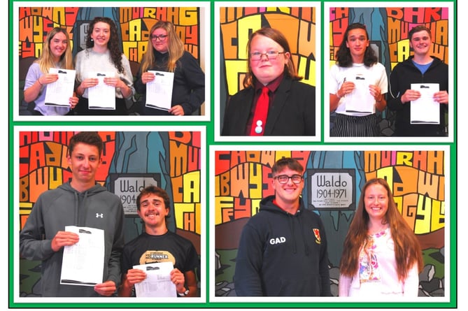 Ysgol Bro Preseli celebrating some of the highest results ever gained ...