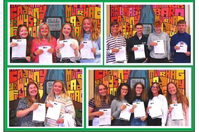 Ysgol Bro Preseli celebrating some of the highest results ever gained ...