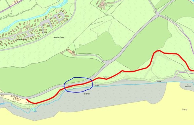 Landslide on Pembrokeshire coast path causes public footpath to close ...