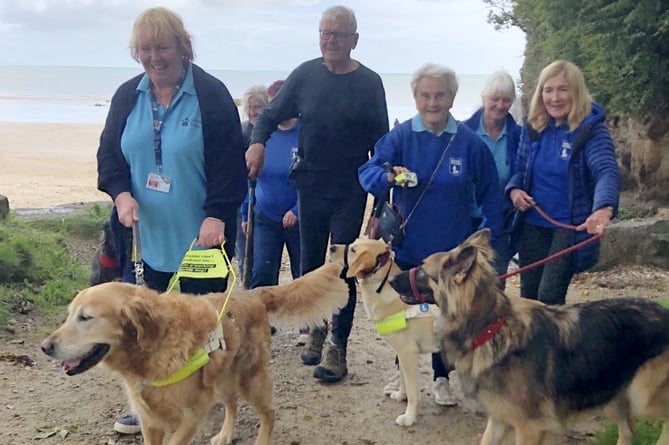 75 miles in 7 days on 75th birthday for Guide Dogs charity | tenby ...