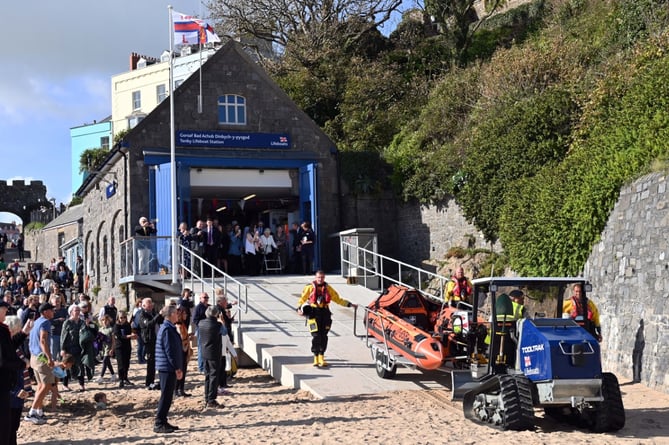 Double celebration for Tenby RNLI as lifeboat and station naming ...