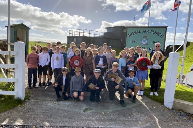 Tenby Primary School pupils dress up as WWII evacuees for Carew Control ...