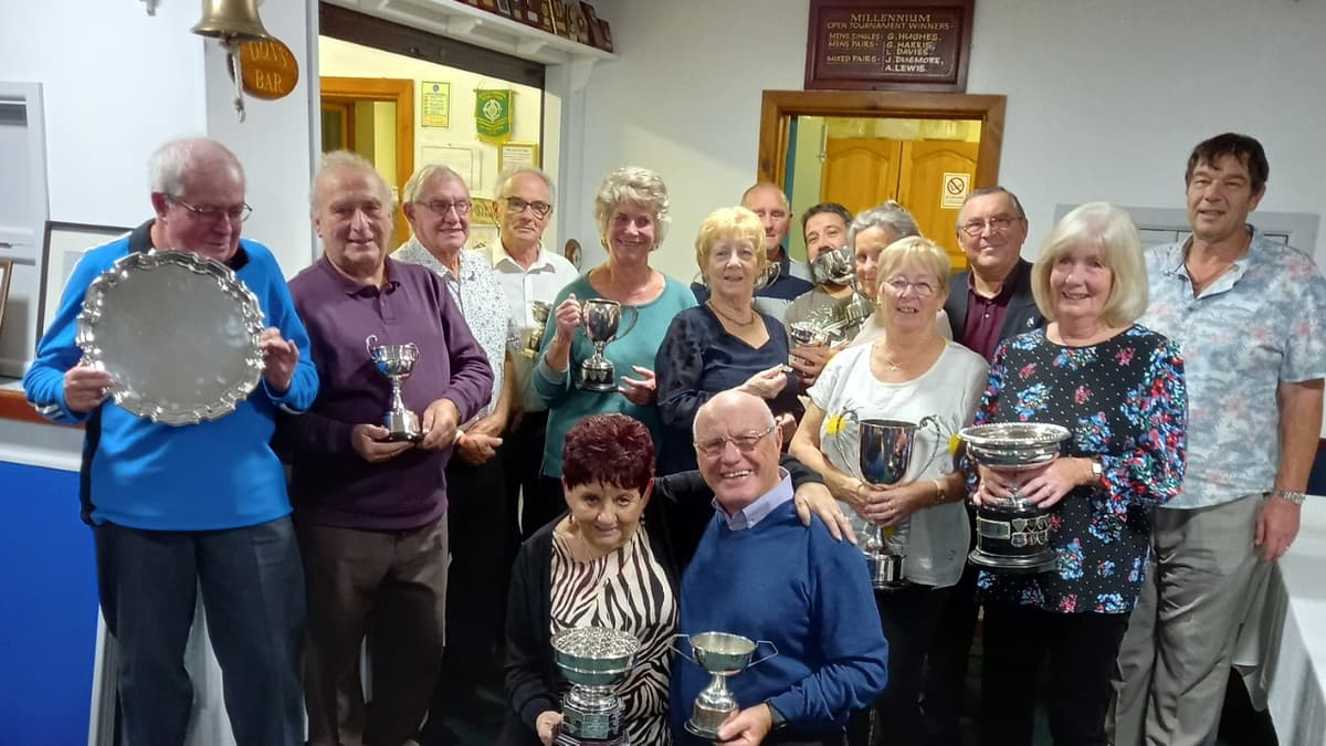 The first Saundersfoot Bowling Club presentation evening in three years ...