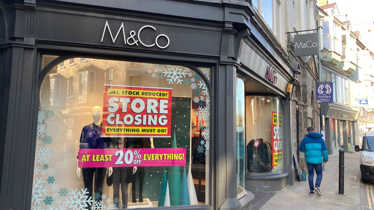 Blow for Tenby’s High Street as retailer M&Co announces all of its ...