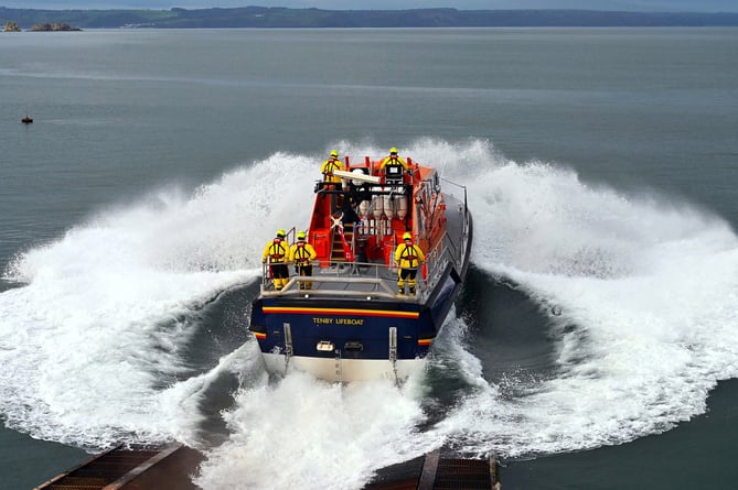 Tenby crew called to aid cliff casualty | tenby-today.co.uk