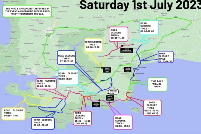 Long Course Weekend road closures finalised by Local Authority | tenby ...