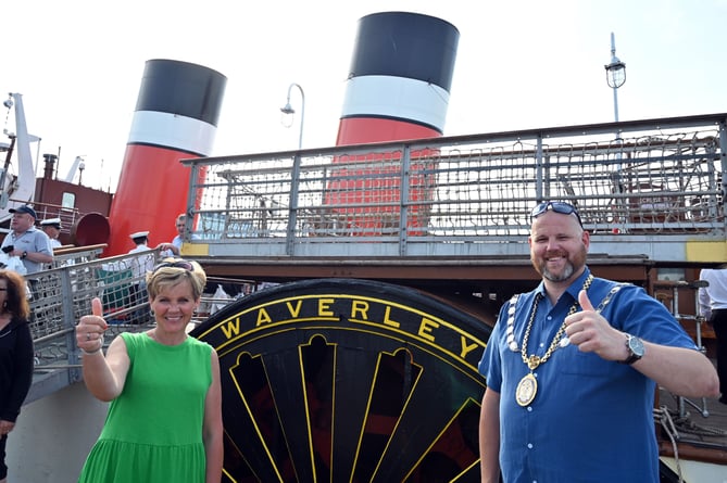 Watch: A warm Tenby welcome for Waverley paddle steamer - with photos ...