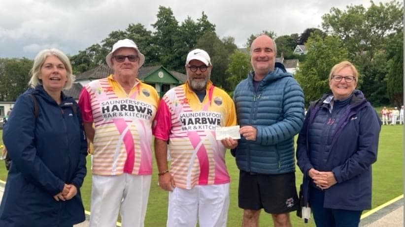 Saundersfoot bowlers' boost from seaside village festival fundraiser ...