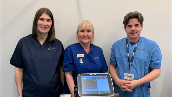 Charitable donations fund new eye scanner for Glangwili Hospital ...