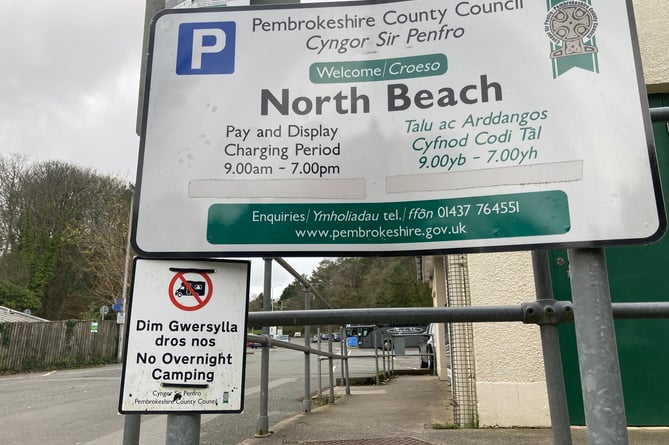 Overnight campervan parking scheme trial expected to be dropped | tenby ...