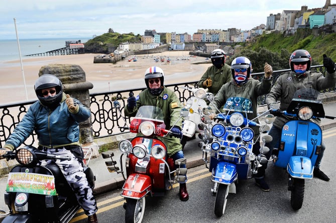 Welsh National Scooter Rally gets ready to ride into Tenby once again ...