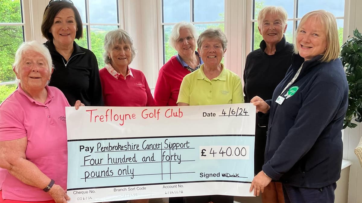 Trefloyne Golf Club players raised £440 for Pembrokeshire Cancer ...