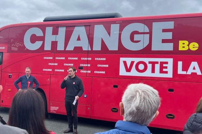 Labour 'battle bus' comes to Pembrokeshire on the election campaign ...