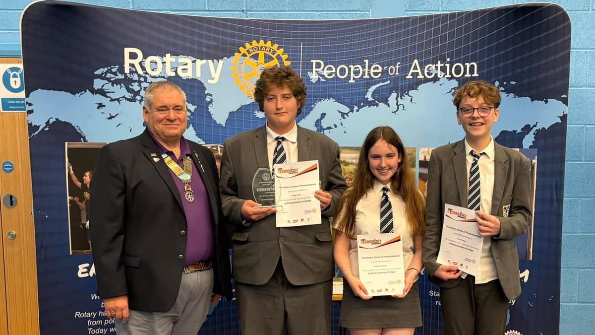 Tenby students come up trumps at Rotary technology tournament | tenby ...