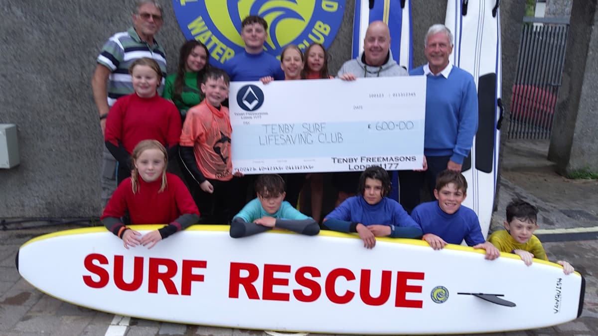 Donation boost for Tenby Surf Lifesaving Club | tenby-today.co.uk