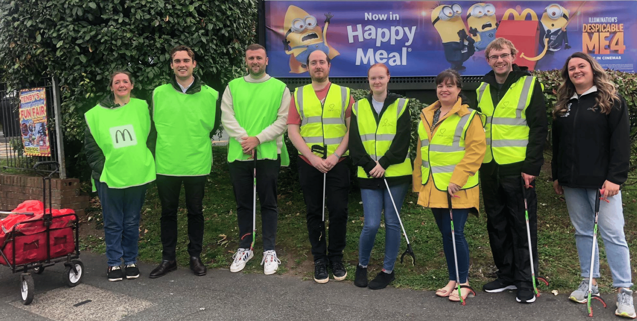 Henry Tufnell MP joins Pembroke Dock McDonalds litter pick with Keep ...