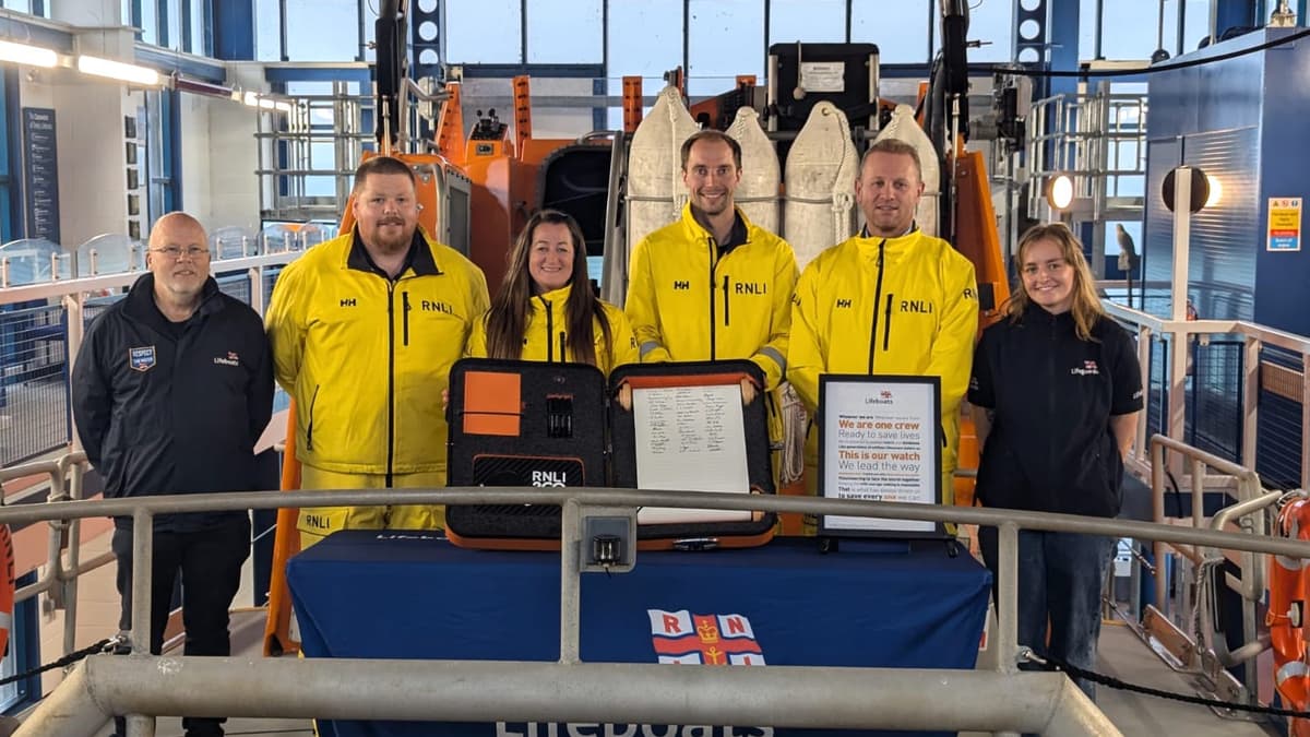 Historic scroll signing at Tenby lifeboat station marks RNLI's 200th ...