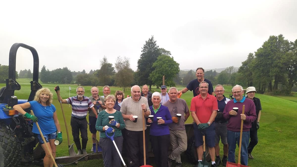 Trefloyne Golf Club members help Mad Matt to complete green work in ...