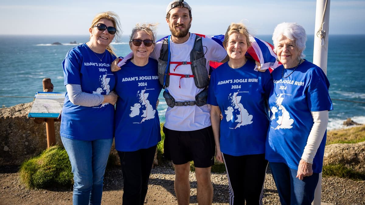 Kilgetty family celebrates as marathon man Adam completes cancer ...