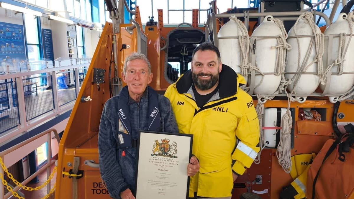 Dicky honoured for nearly 50 years of unwavering commitment to Tenby's ...