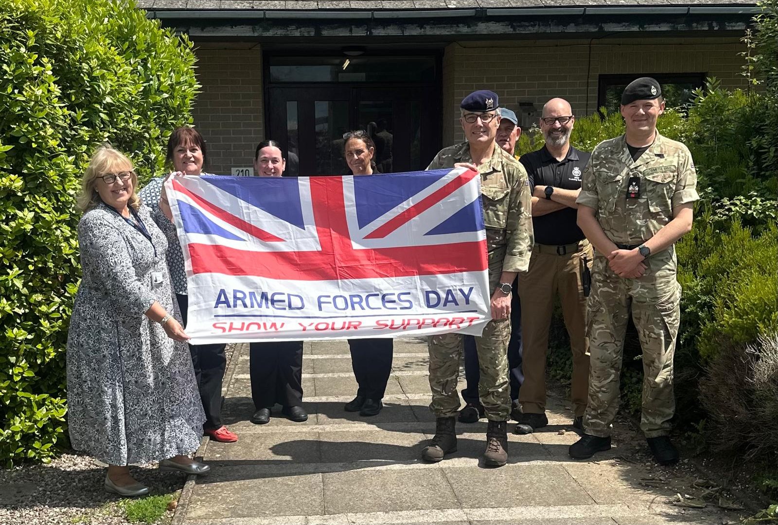 Landmarc raises the flag at Castlemartin to mark the start of Armed ...