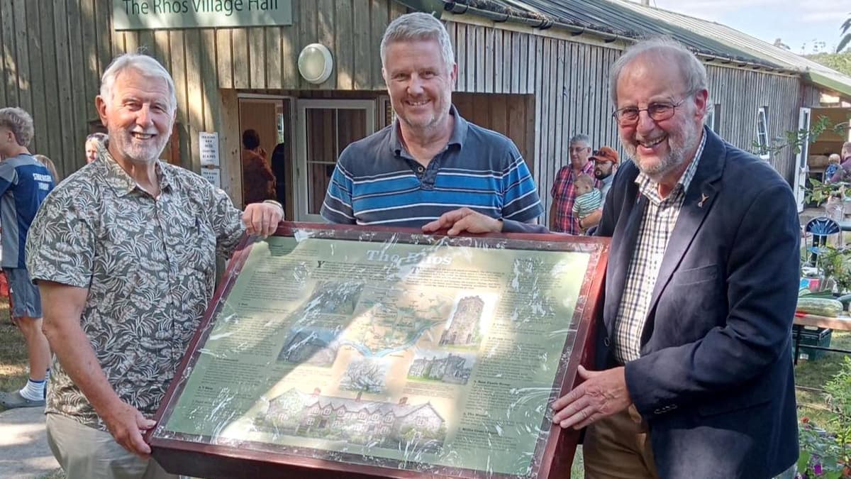 New historic interpretation panel unveiled in The Rhos village | tenby ...