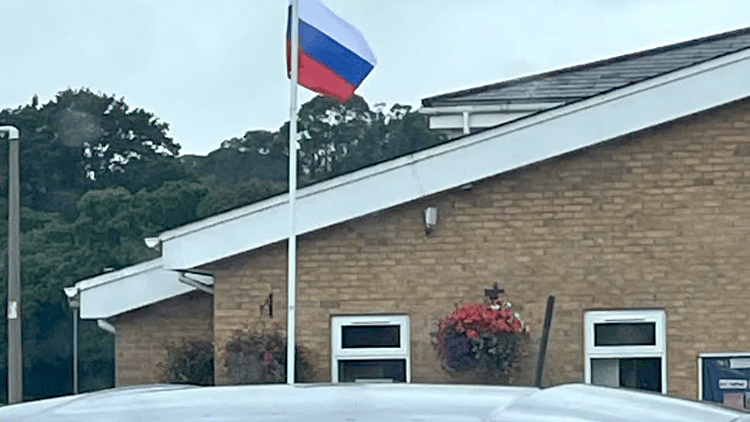 Russian flag hoisted outside Saundersfoot venue sparks outrage | tenby ...