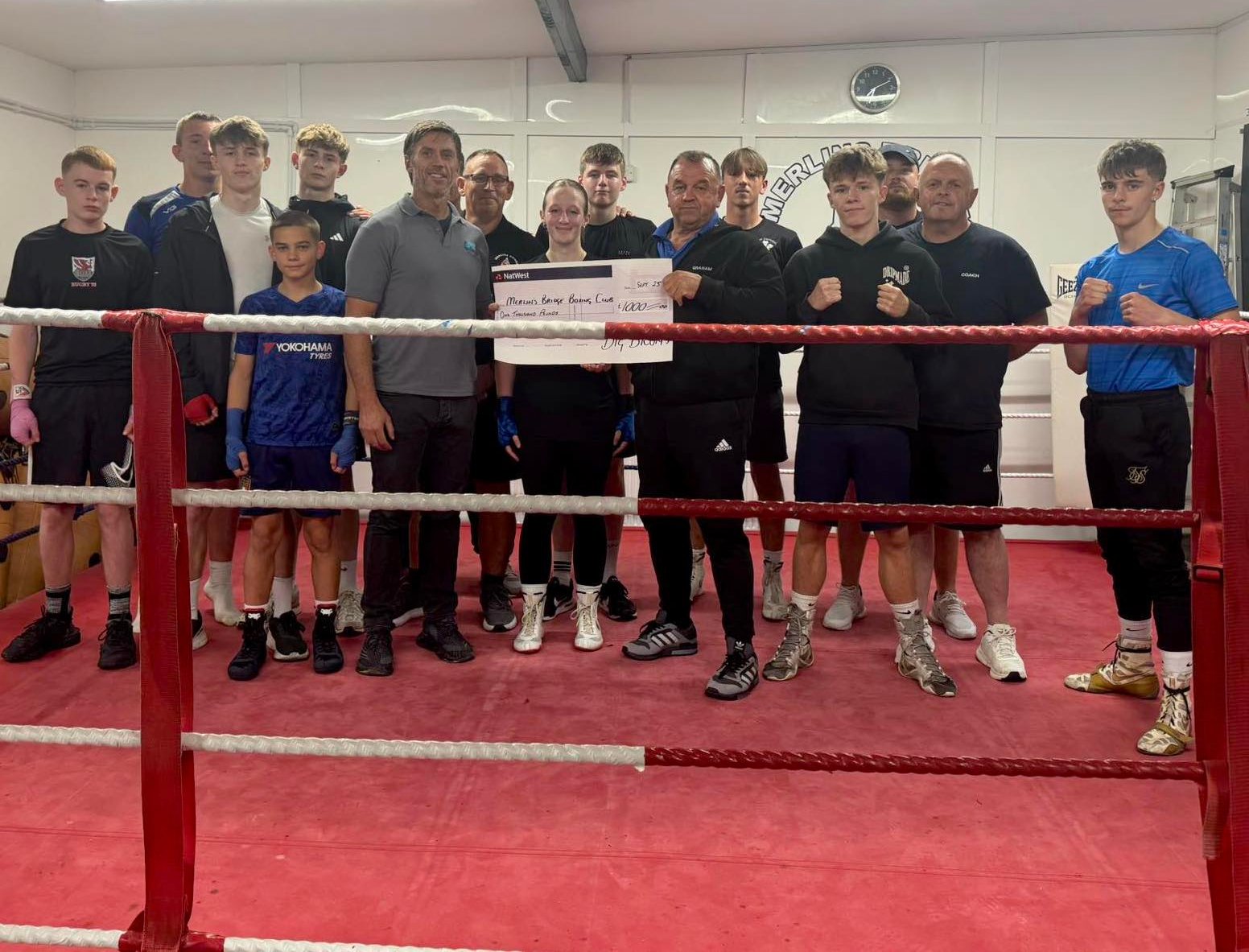 Big Brum's donation boosts Merlin's Bridge Boxing Club's young talent ...