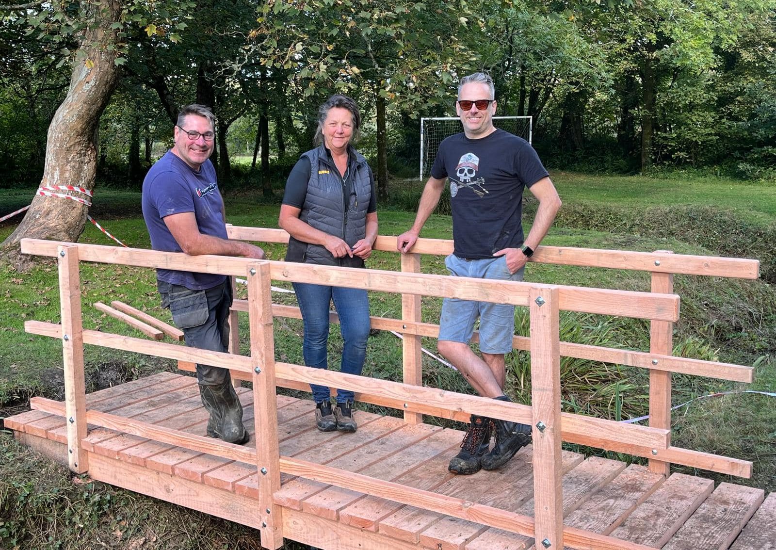 Pembrokeshire village community unites in building new bridge at ...