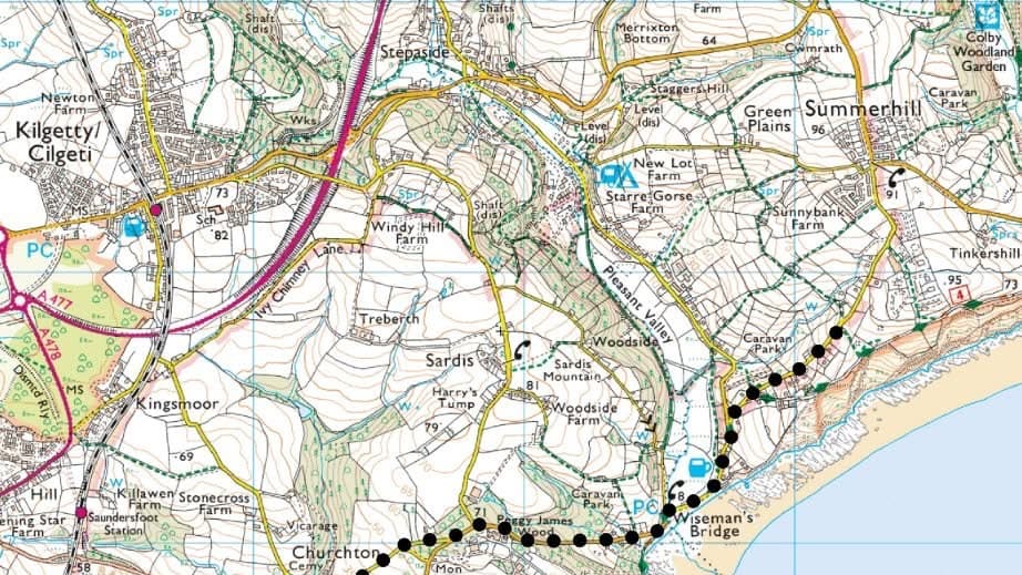 Temporary road closure at Wiseman's Bridge for Telecom works | tenby ...