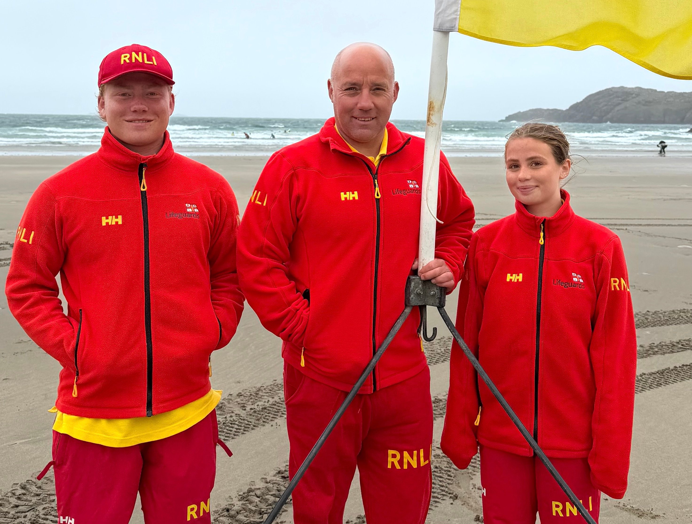 Family of RNLI beach lifeguards saving lives at sea on the ...