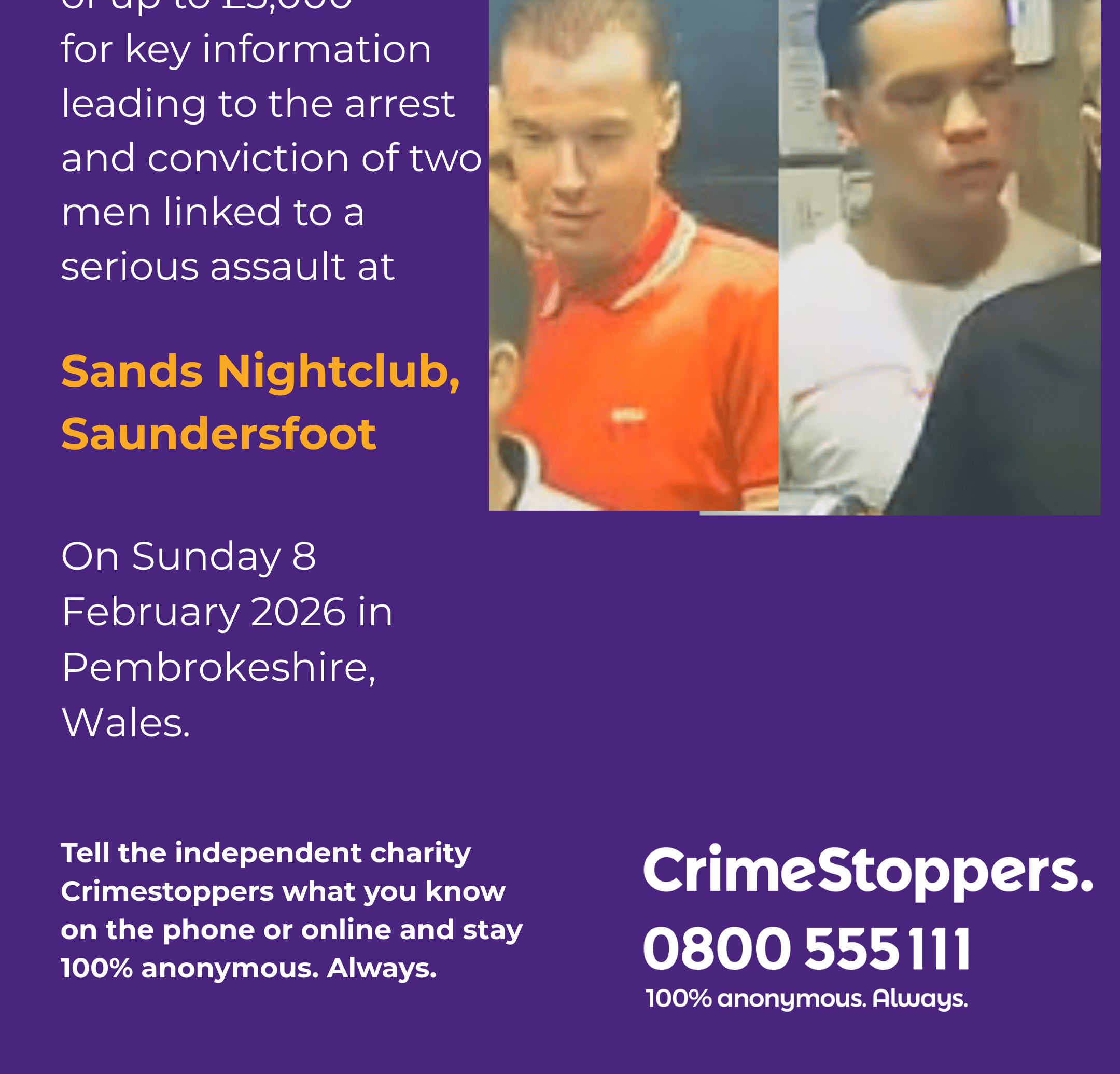 Reward offered for information on Sands Nightclub assault suspects ...